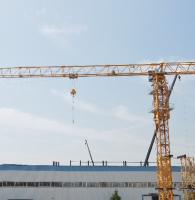 China 65 Jib Length And 10 Ton Load Capacity Flat Top 2 Fall And 4 Fall Mobile Tower Crane for sale