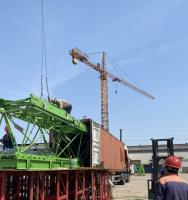 China 7525-10 Factory 20 Ton Tower Crane EXW Price Cabin / Remote Control Mode for sale