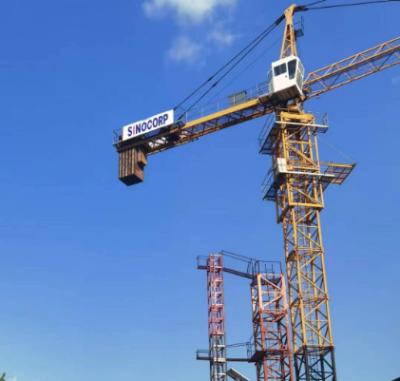 China 65m Boom 10ton Hammer Head Tower Crane 6-10 Ton Lifting Machine Crane for sale