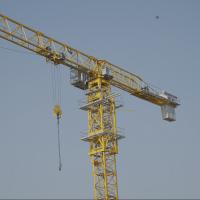 China Hot Sale 8 Tons 6015 Flat Top Tower Crane With Self Erecting Frame for sale