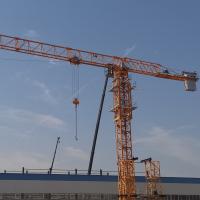 China 10 T Flat Top Tower Crane Construction 70 Meter Height 380V/50Hz for sale