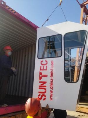 China Schneider Electric Flat Top Tower Crane with 0-40 M/min Trolley Speed for sale