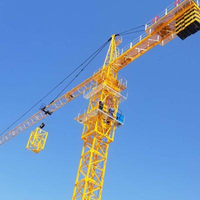 China Flat Top Tower Crane 60m Jib Eco-friendly VFD Control for sale