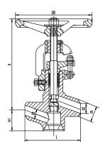 China Ductile Cast Iron  Electric Valve Actuator, Stop Value J61Y-32 for sale
