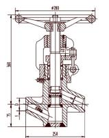 China Carbon Steel Electric Valve Actuator, Globe Valves J61Y DN40 ~ DN50 for sale