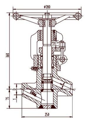 China Carbon Steel Electric Valve Actuator, Globe Valves J61Y DN40 ~ DN50 for sale