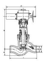 China Chrome Molybdenum Vanadium Steel  Electric Valve Actuator, Stop Value J61Y-32 for sale