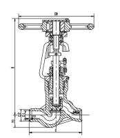 China Grey Cast Iron Electric Valve Actuator, Stop Value J61Y-PW 5417V for sale