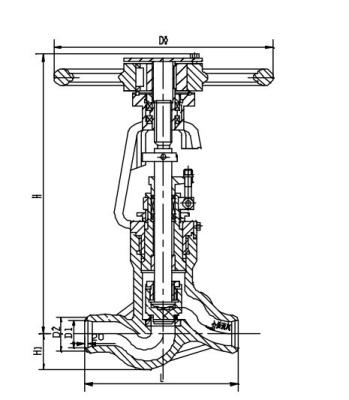 China Grey Cast Iron Electric Valve Actuator, Stop Value J61Y-PW 5417V for sale