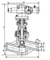 China Chrome Molybdenum Vanadium Steel Electric Valve Actuator Cut-off Valve J961Y for sale