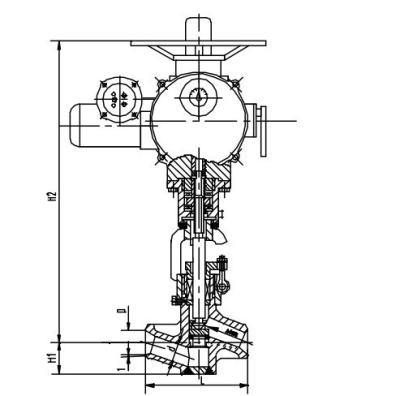 China Integral Die Forging Power Station Valve, Electric Actuator J961Y DN40 DN50 for sale