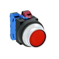 China ABN2F11R 1NO Contact Structure Push Button Switch φ30 Mounting Hole Size with Red Illumination for sale