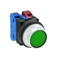 China ABN2F11G Green Illumination Push Button Switch φ30 Mounting Hole for sale