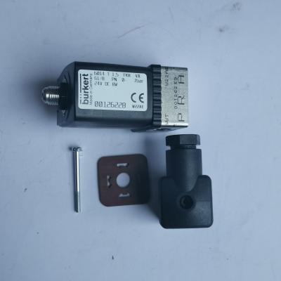 China Burkert 6014 series direct acting solenoid valve 00126228 is made of brass and stainless steel material for sale