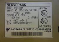 China Yaskawa SGD-01AN AC Servo Drives Servopack 100 WATT 1PHASE OUTPUT 0-230 VAC for sale