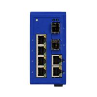 China Hirschmann SSR40-6TX/2SFP Industrial Network Switch with 2 SFP Fiber Uplinks for sale