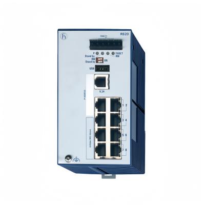 China Hirschmann RS20-0800T1T1SDAEHC Redundant Industrial Ethernet Switch for Critical Applications for sale