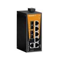 China Weidmüller BasicLine IE-SW-BL08-6TX-2SC Industrial Network Switch with 6 RJ45 & 2 SC Fiber Ports for sale