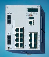 China Hirschmann RS20-1600S2S2SDAEHC Managed Industrial Ethernet Switch 16-Port Fast Ethernet for sale