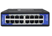 China UOTEKUT-6516 16-Port Unmanaged Industrial Ethernet Switch 10/100M DIN-Rail Wide Temperature Network Switch for sale