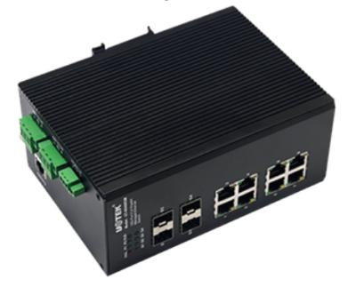 China UOTEK UT-66408GM 8GE+4G Full Gigabit Managed Industrial Ethernet Switch L2 Network Management Switch for sale