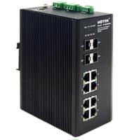 China UOTEK UT-66408GM 8GE+4G Full Gigabit Managed Industrial Ethernet Switch L2 Network Management Switch for sale