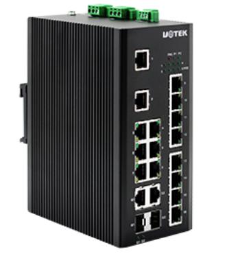 China UOTEK UT-6218-2GSFP-POE 16+2G Gigabit PoE Switch | Fiber Uplink Industrial Ethernet Switch for sale