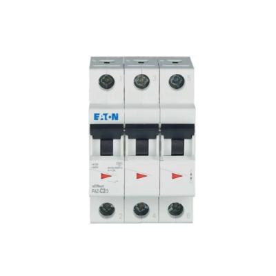 China Eaton xEffect FAZ-C2/3-MW Miniature Circuit Breaker 2A 3 Pole C Curve DIN Rail Protection for sale