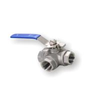 China DN15 DN20 DN25 T/L Power Station Valve Stainless Steel Three Way Ball Type for sale