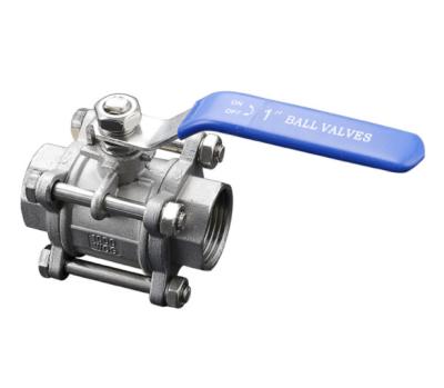 China Three Way Power Station Valve Industry Stainless Steel 3PC Ball Type With Welding End for sale