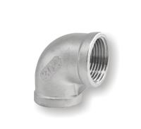 China 90 Degree Stainless Steel Elbow Pipe SS Inner Screw Bent Female Casting Threaded for sale