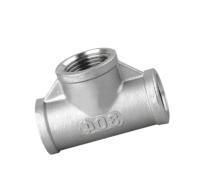 China Female Internal Thread Tee Pipe Fittings Stainless Steel DN6-DN100 Valve Pipe for sale