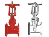 China Ductile cast iron RRHX rising stem resilient seated gate valve for fire protection API 598 for sale