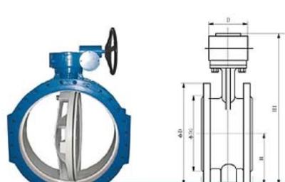 China FBGXD342 Bi - eccentric wormed soft seat butterfly valve 0.6MPa, 1.0MPa, 1.6MPa for sale