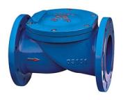 China H44X (SFCV) Cast Iron Flange rubber disc check valve for pump, weak corrosive fluid for sale