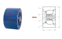 China CVWR Cast copper wafer silence check  industry system power station valve 100mm for sale