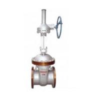 China Z540H / Y Cast steel bevel gear driven power station gate valve PN1.0MPa for sale