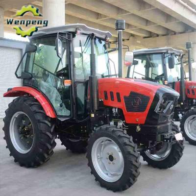 China 70HP 4x4 Wheel Tractor with Air-conditioned Cab and Four-Wheel Drive for Agricultural Use for sale
