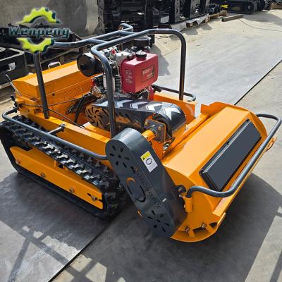 China Cutting Width 1000mm Crawler Remote Control Lawn Mower for sale