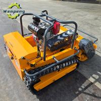 China Cutting Width 800mm Crawler Remote Control Lawn Mower for sale