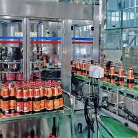 China Stainless Steel Automated Bottle Conveyor Systems Chain Belt Roller Conveying Machine for sale