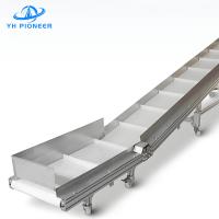 China Stainless Steel Food Bag Conveyor Systems , Conveyor Belt Machine Adjustable Speed for sale