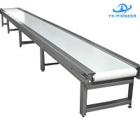 China Stainless Steel Food Bag Conveyor Systems , Conveyor Belt Machine Adjustable Speed for sale
