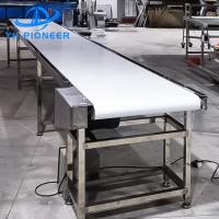 China Stainless Steel Food Bag Conveyor Systems , Conveyor Belt Machine Adjustable Speed for sale