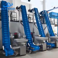 China Inclined Bag Conveyor Systems With Canvas Belt For Industrial Material Handling for sale