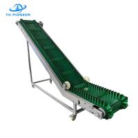 China Inclined Bag Conveyor Systems With Canvas Belt For Industrial Material Handling for sale