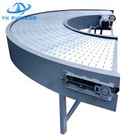 China Stainless Steel Chain Plate Turn Conveyor for Optimized Production Layouts for sale