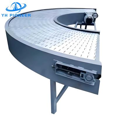 China Stainless Steel Chain Plate Turn Conveyor for Optimized Production Layouts for sale