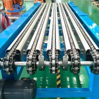 China Plastic Modular Drag Chain Pallet Conveyor For Warehousing And Logistics for sale
