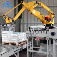 China Carbon Steel Automatic Bag Palletizer Machine 4 axis 6 axis For Heavy Duty Bagging for sale